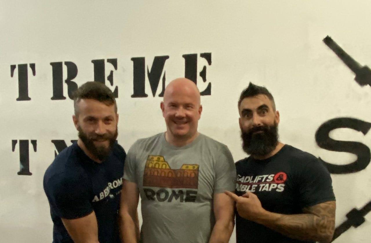 A fitting farewell workout for Gavin with the 2 mad men make sure you ...